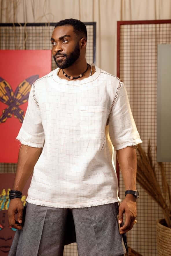 Native Linen Top in White | NACK Apparel