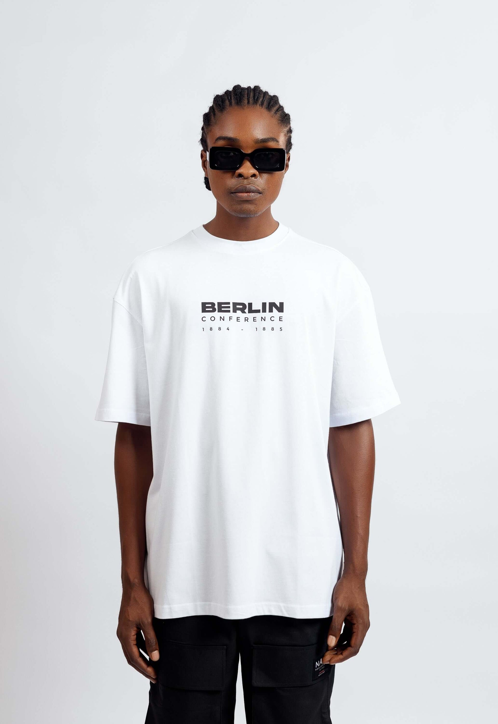 Berlin Conference Tee in White | NACK Apparel