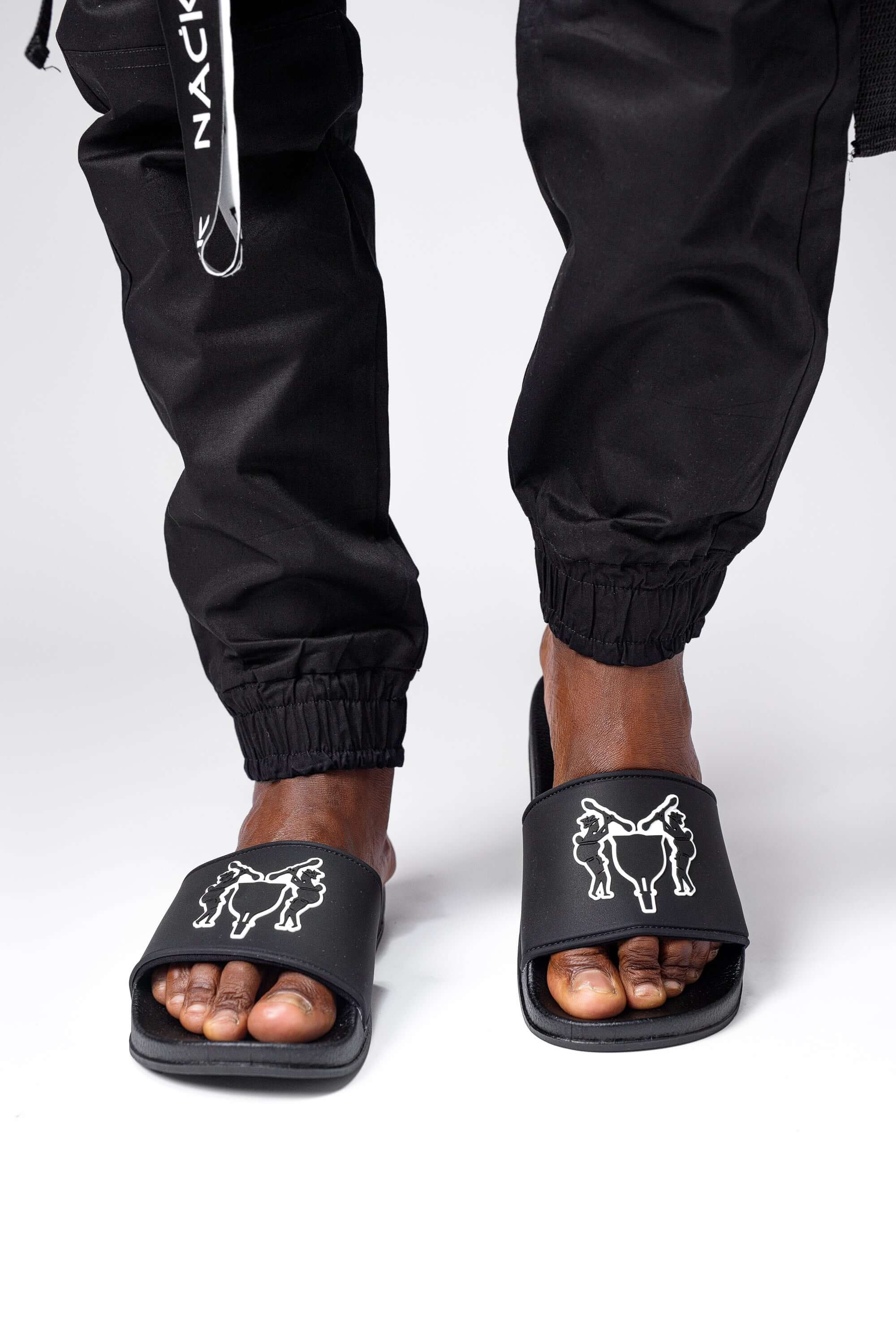 3D Slides in Black | NACK Apparel
