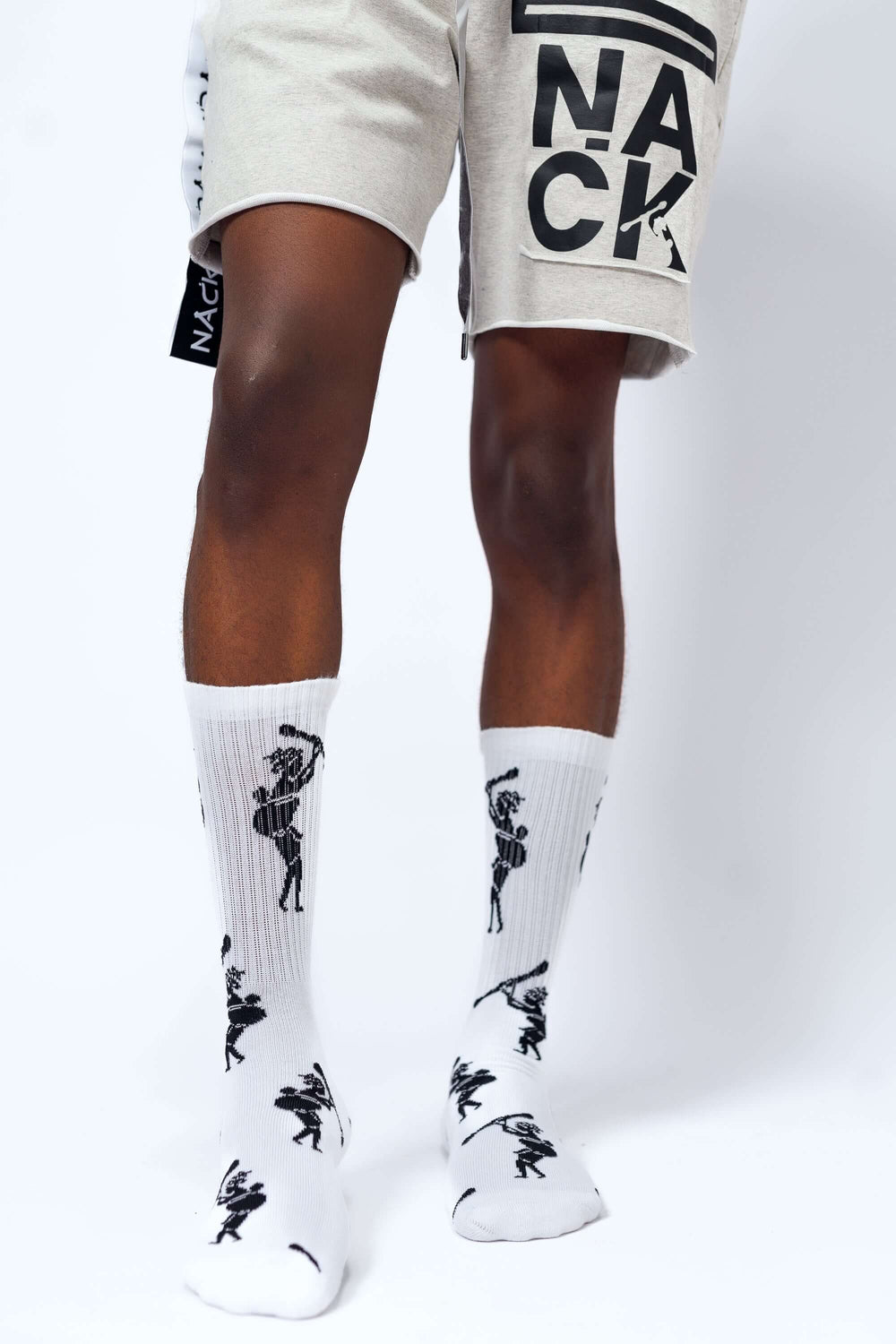 HF NACK Logo Socks in White