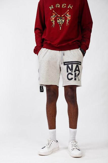 NACK Cut Shorts in Ash | NACK Apparel